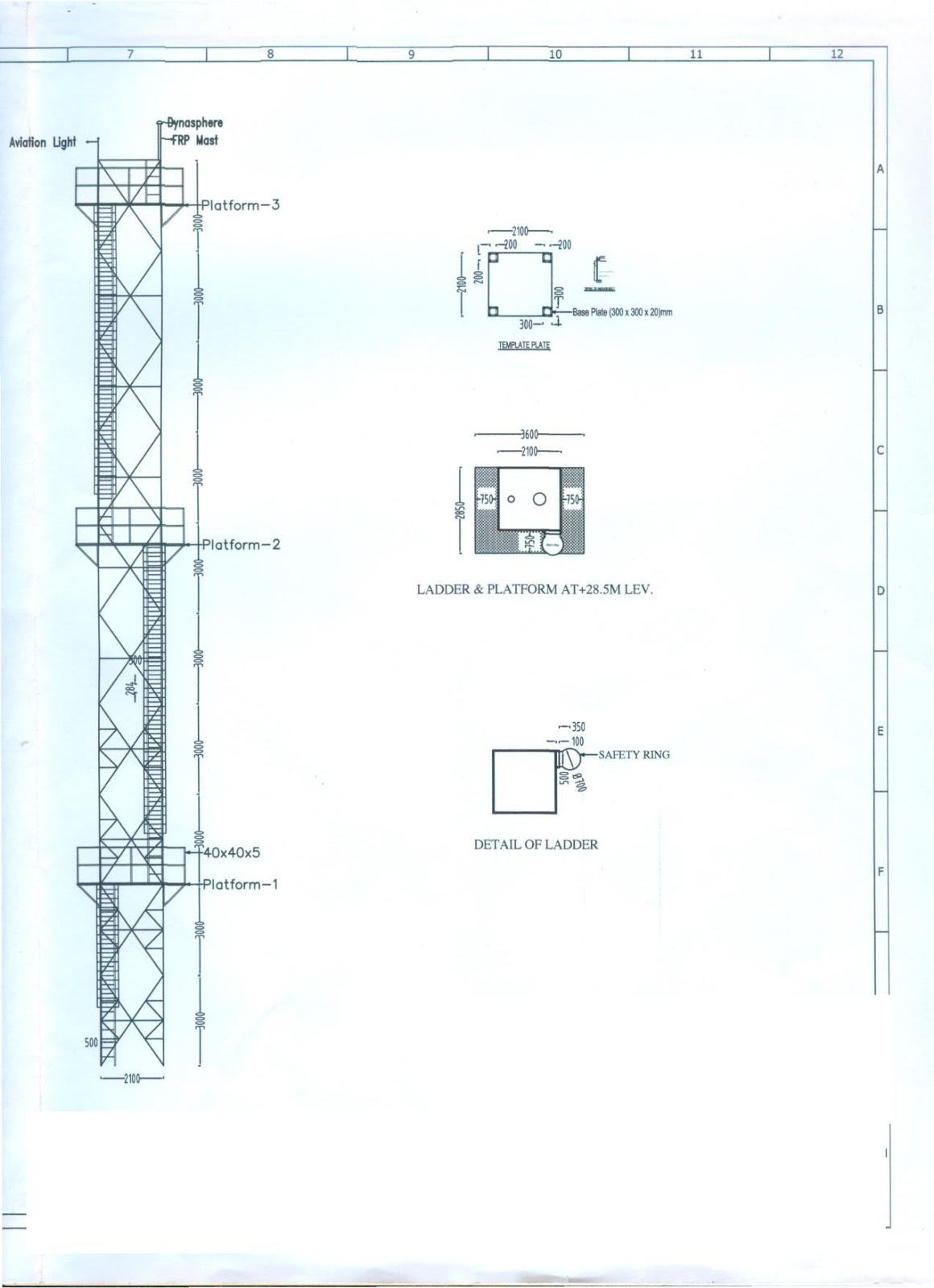 civil-structural-engineer: 30m steel tower design and analysis