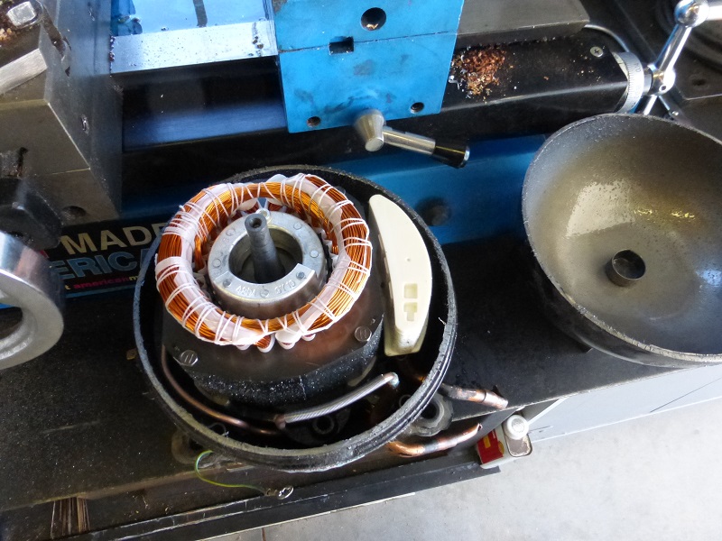 Taking Apart a Refrigerator Compressor | Greens and Machines