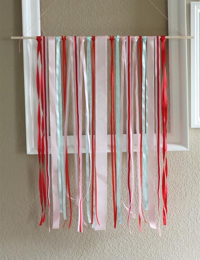 our daily obsessions: Party Details: ribbon backdrop tutorial