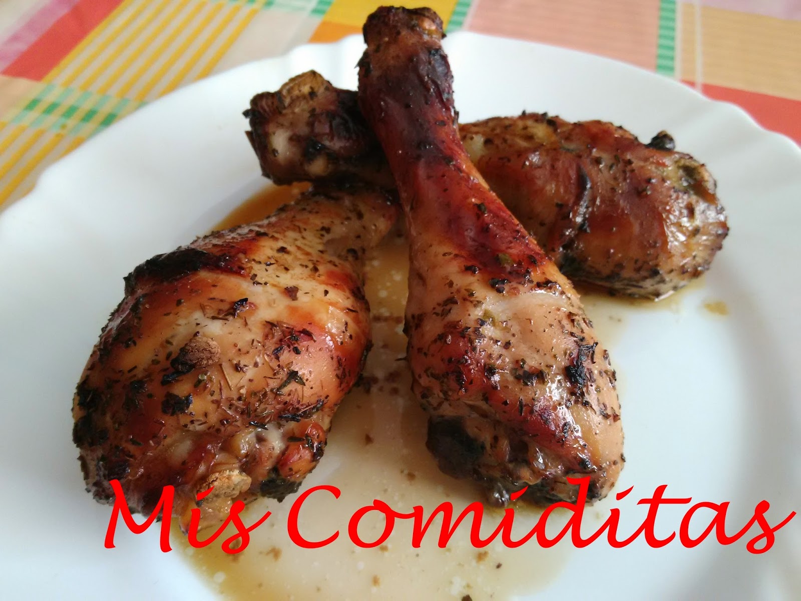 Mis comiditas: MUSLITOS ASADOS CON SOJA Y MIEL