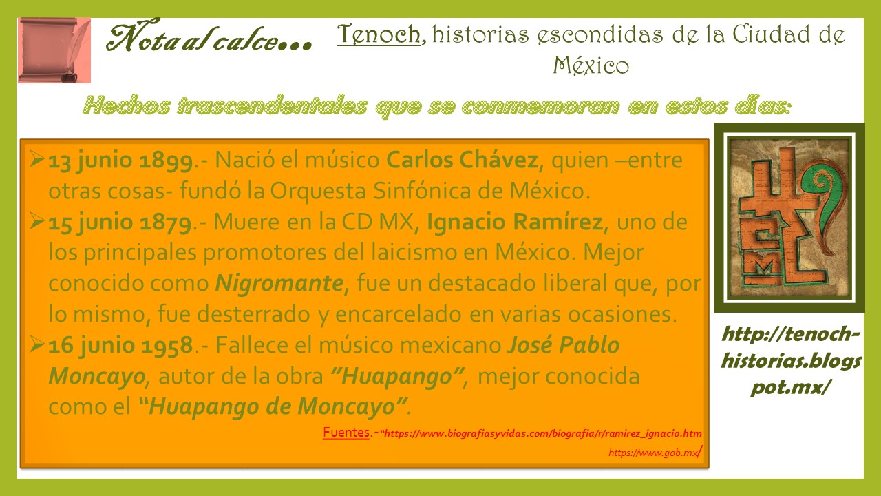 Tenoch, historias escondidas de la Ciudad de México: Nota al calce: 13 ...