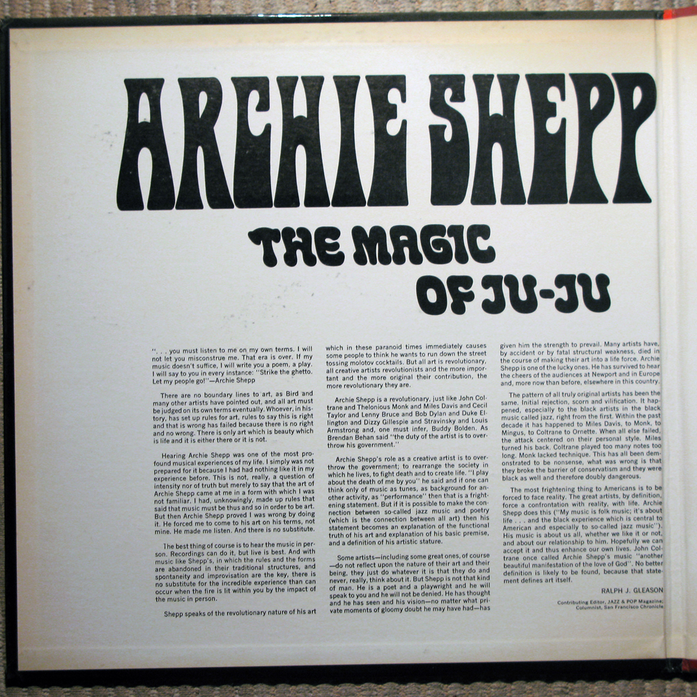 VINYL2496: Archie Shepp - The Magic Of Ju-Ju - 1967 (2496.LP)