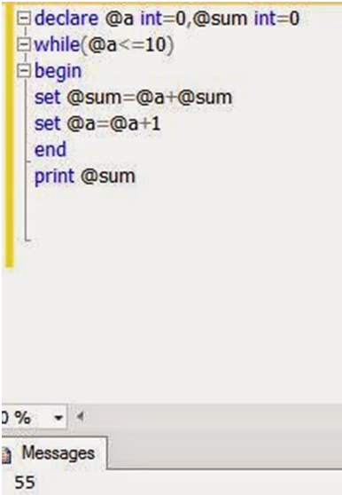 ALLTYPECODING: Write a n number sum program in sql server.