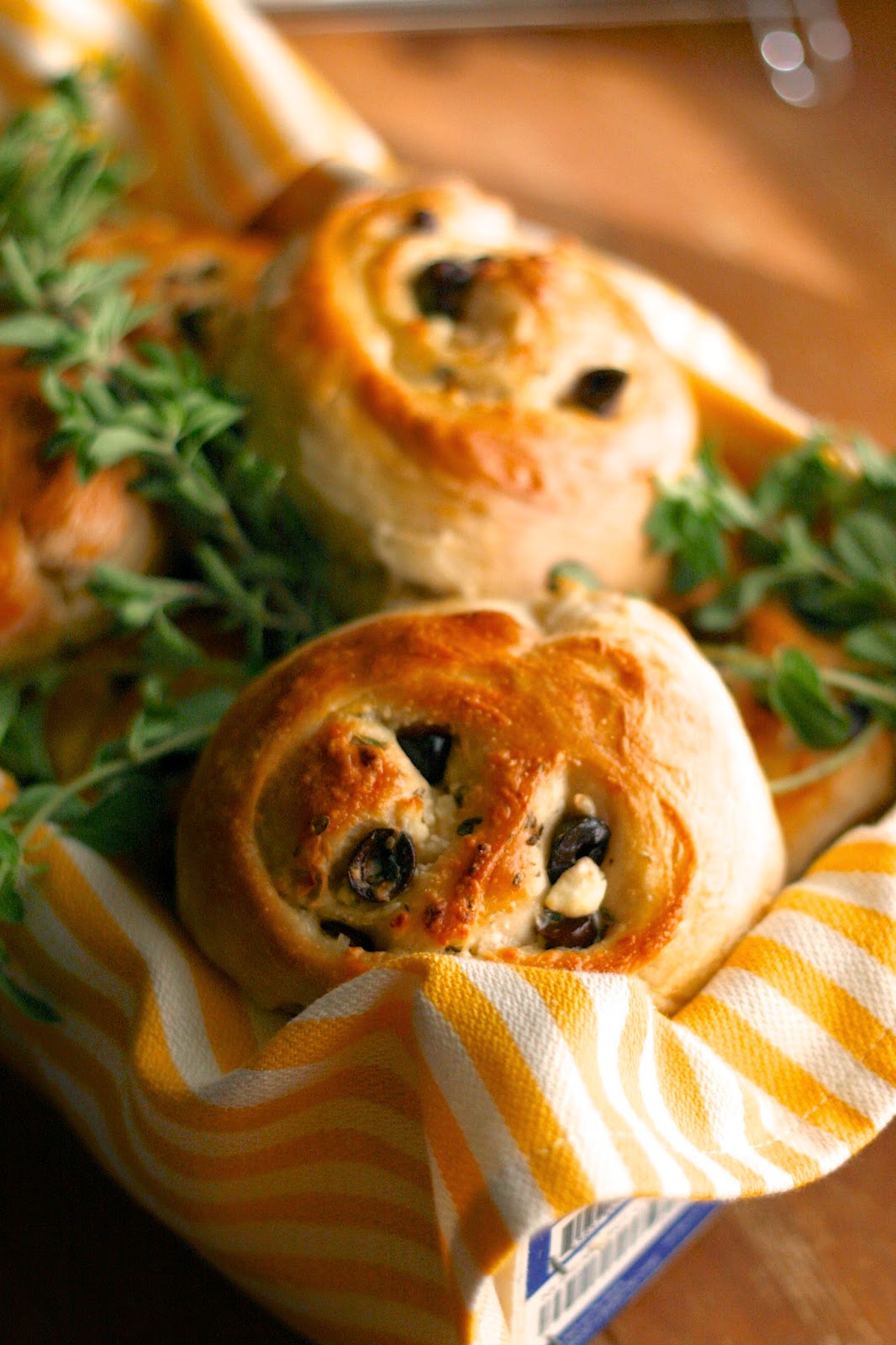 Indigo Scones: Greek Kalamata Feta Rolls