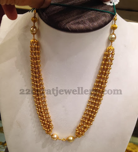 30 Gms Gold Bits Chain - Jewellery Designs
