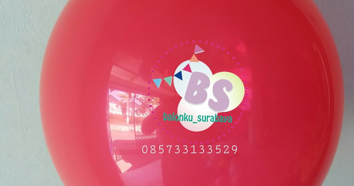 Balon Latex Merah Putih | Balonku Surabaya
