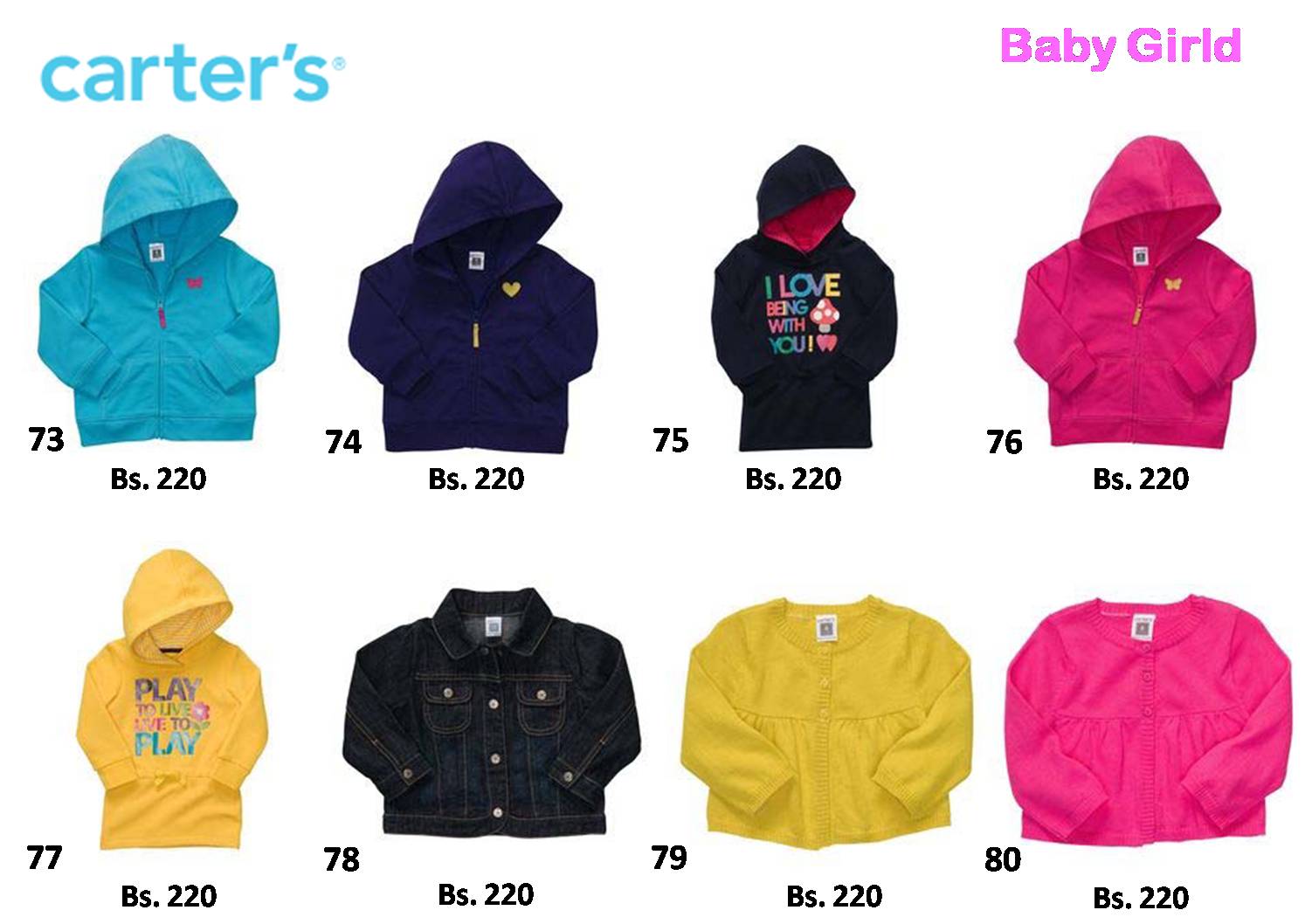 Venta de Ropa de niño marca Carter: Catálogo de Ropa de Niña