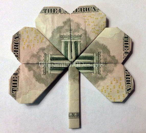 origami money leaf ~ art and craft kids