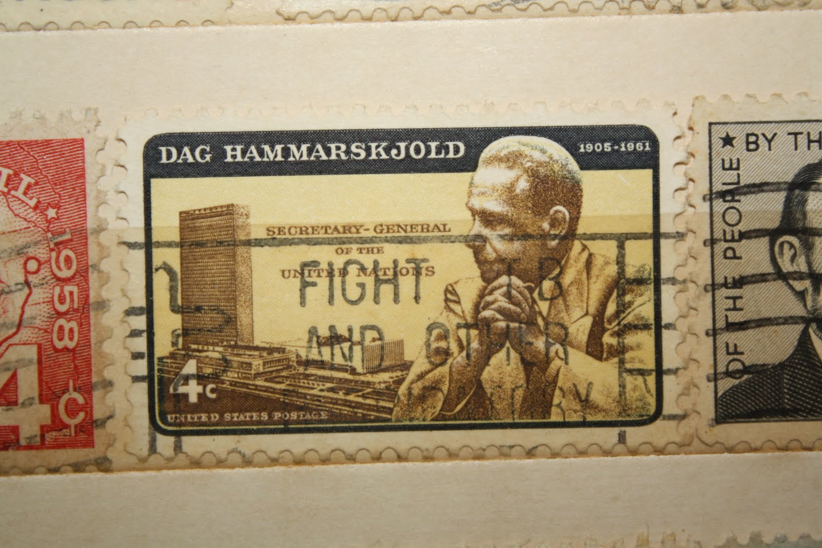 Stamps & Antique Store: Dag Hammarskjold u.s postage stamp