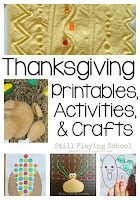 Free Thanksgiving Printables and Activities for Kids | Still Playing School