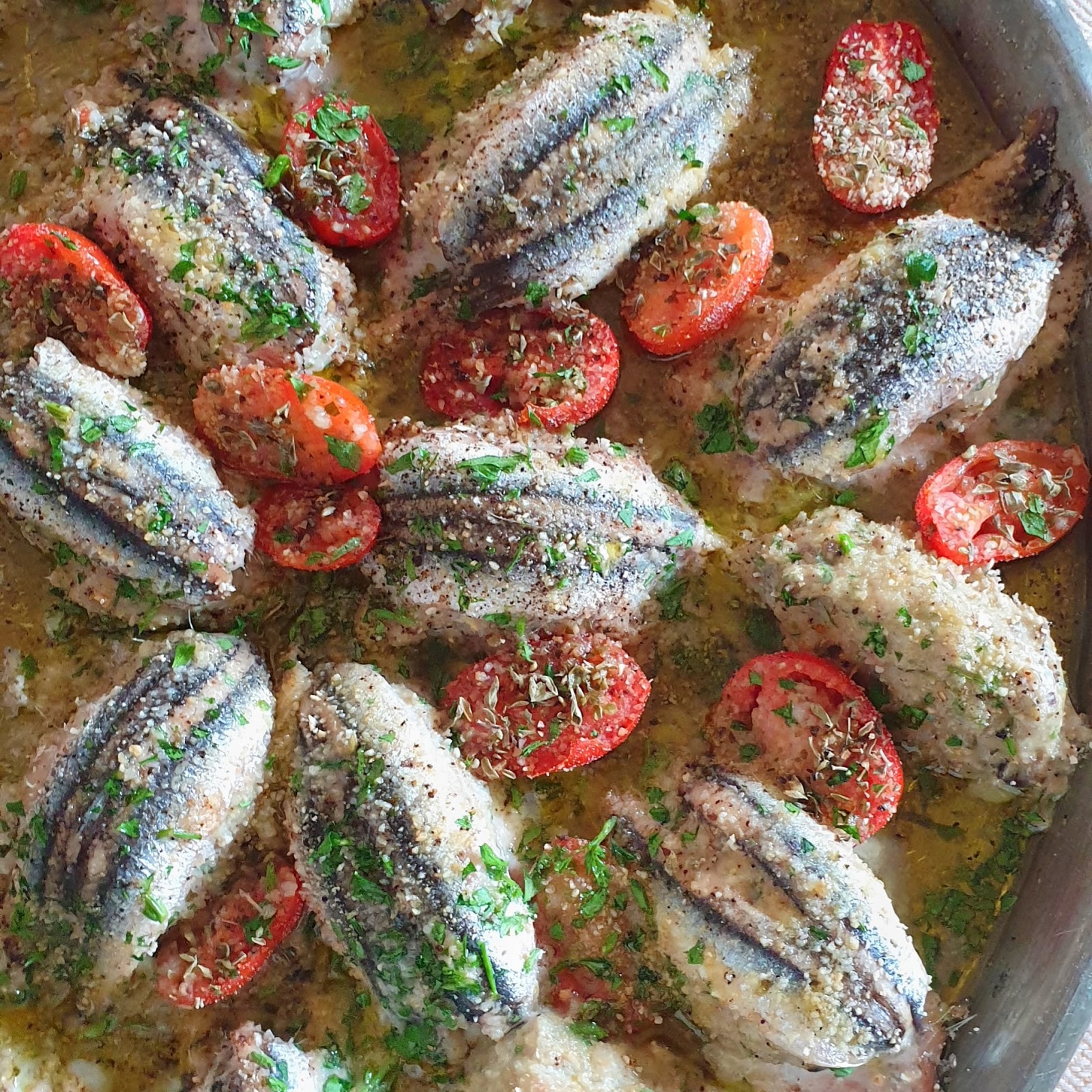 Se cucino....sorrido!: Acciughe ripiene "a modo...nostro"