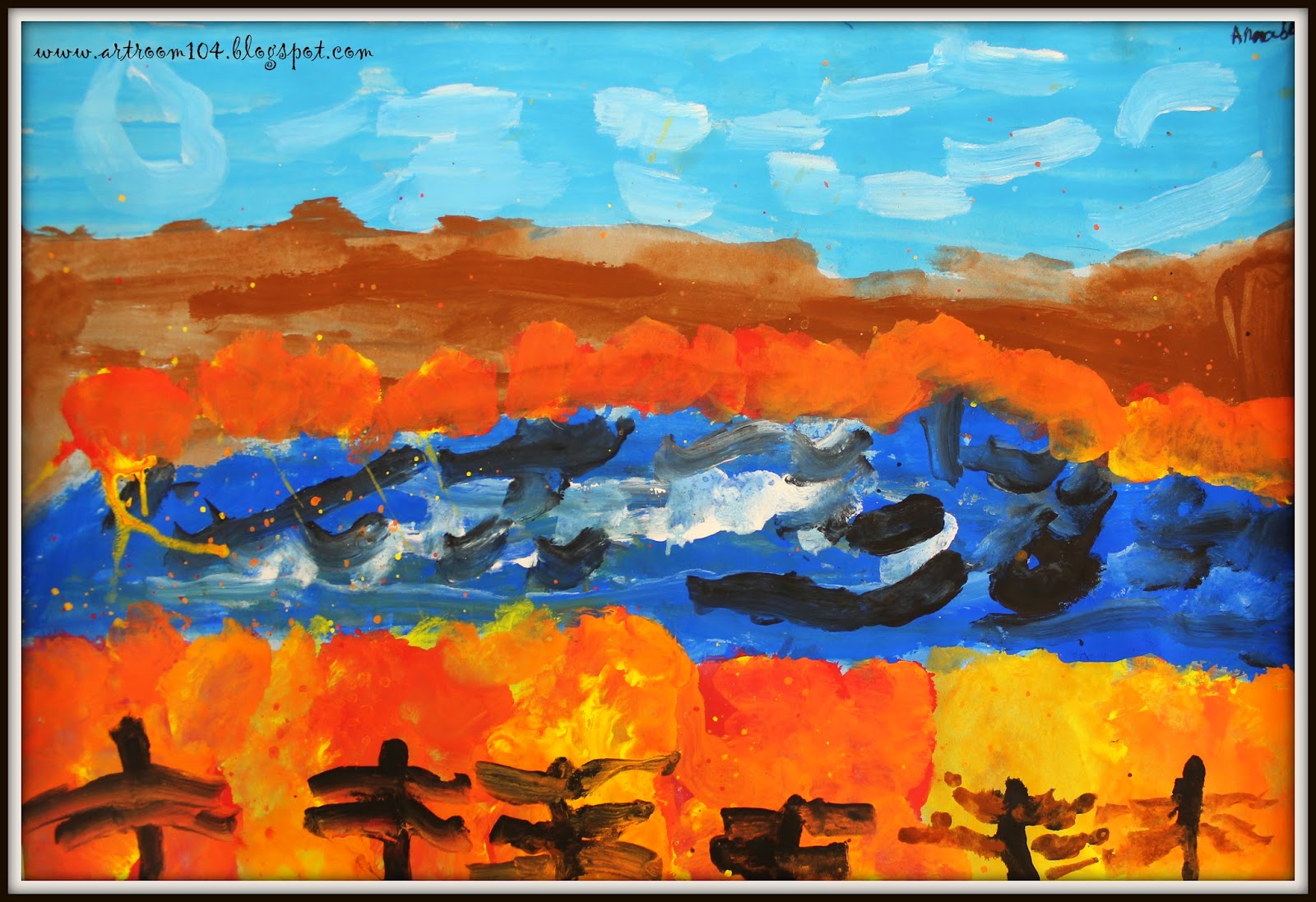 Art Room 104: 3rd Grade: Georgia O'Keeffe Landscapes
