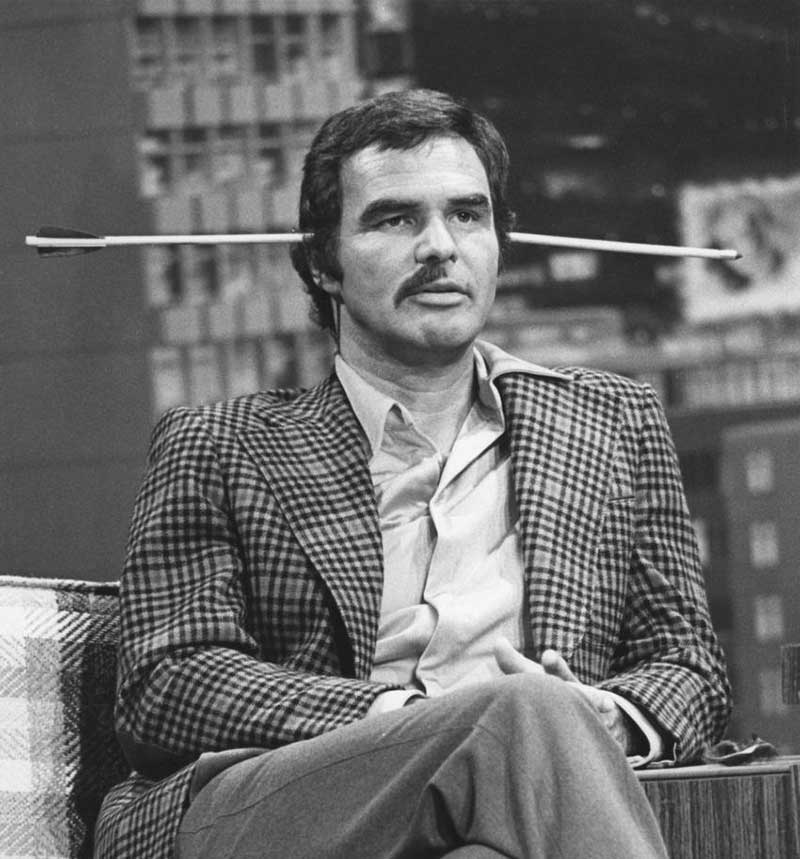 Burt Reynolds With Half a Mustache After Steve Martin Dared Him to ...