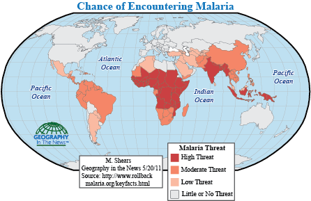 MEDICAL WRITING RESEARCH GROUP : GEOGRAPHICAL MALARIA MAP