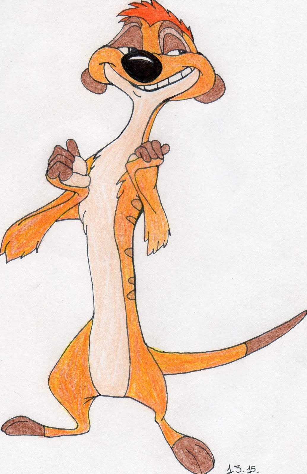 Misdibujostm31: Timon y Pumba - Timon