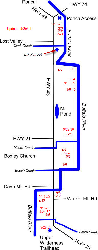 Arkansas Wildlife Photography: 9/30/11 Map -- September Patterns in Review