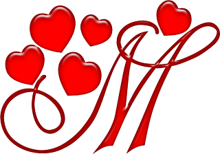 Alfabeto rojo con corazones. - Oh my Alfabetos!