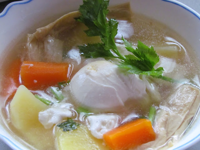 Resepi Sup Telur Bersama Kentang Dan Suhun - My Resepi Menarik