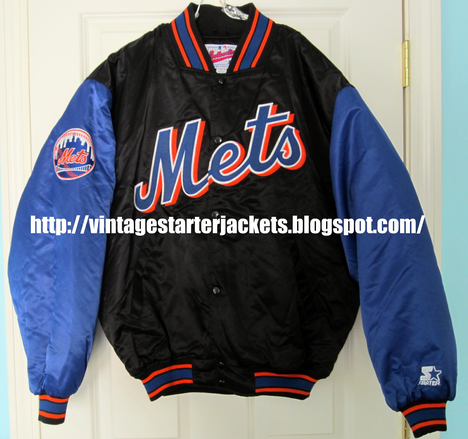 Vintage Sports Apparel: Vintage New York Mets Satin Starter Jacket Mens ...
