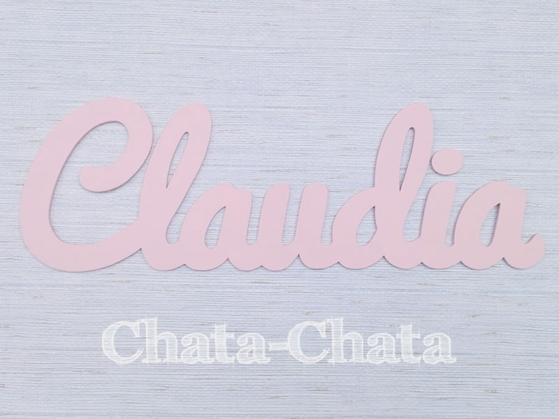 Chata-chata. Decoración infantil: LETRAS PARA "CLAUDIA"