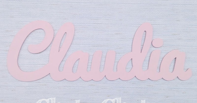 Chata-chata. Decoración infantil: LETRAS PARA "CLAUDIA"