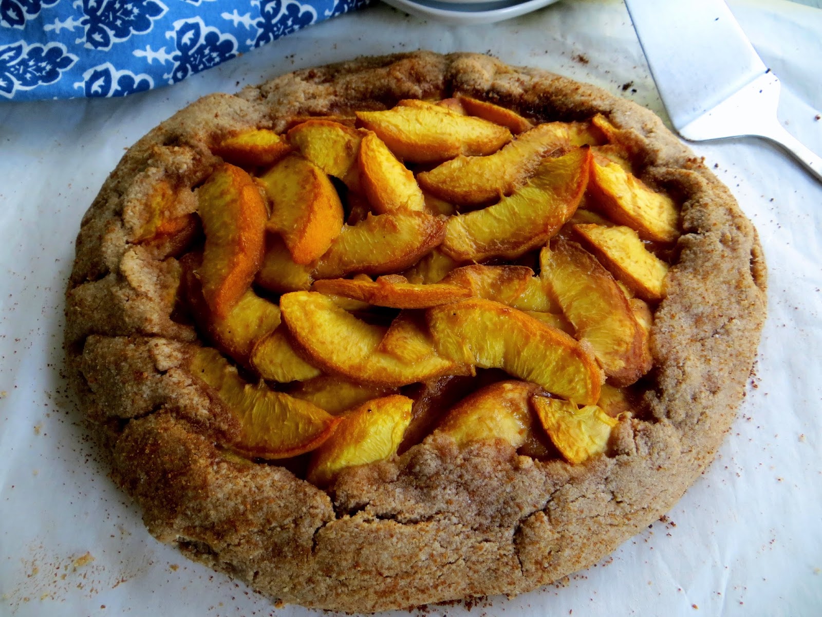 Pocketfuls: Rustic Peach Pie (gluten-free, vegan)