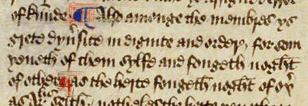 CHAUCER MANUSCRIPT: Script or Type of Writing