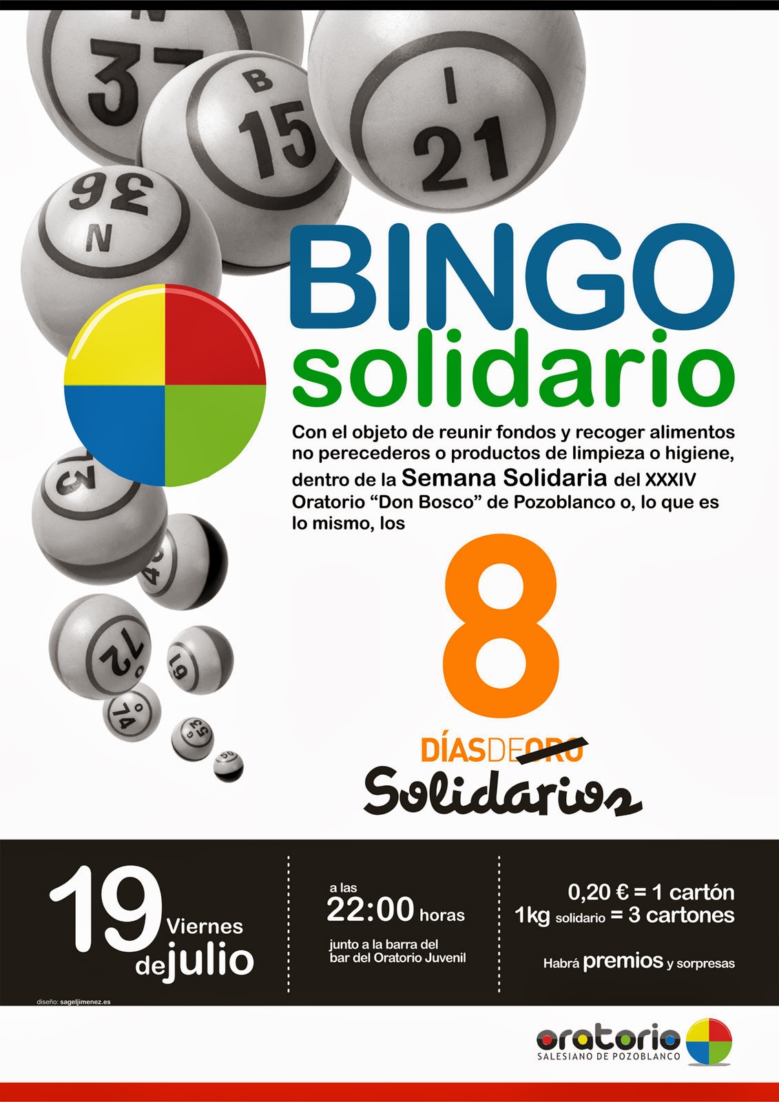 Cartel Bingo Solidario | sageljimenez