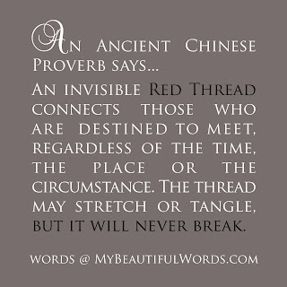 My Beautiful Words.: The Red Thread...