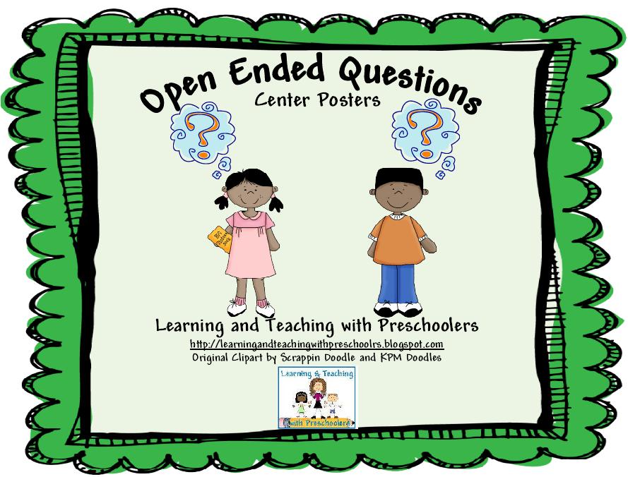 Learning And Teaching With Preschoolers Open Ended Questions