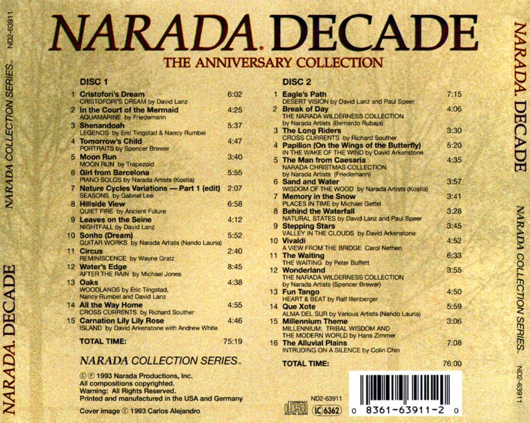 La Huerta de Fulcano: V.A. - Narada Decade (The Anniversary Collection ...