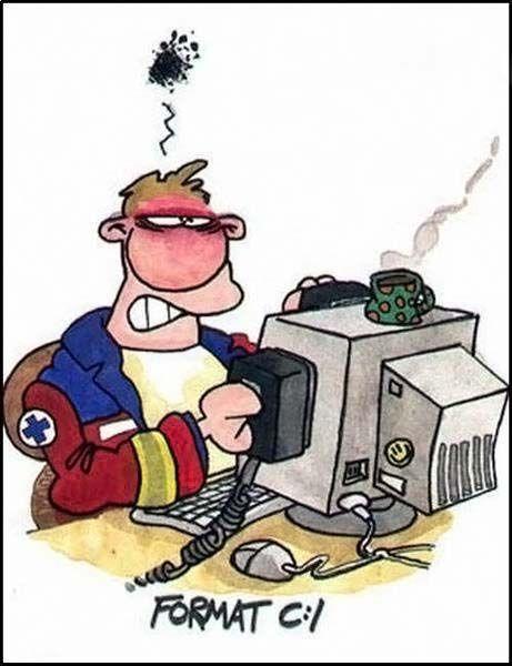 Solving Computer Problems | Funny Pictures Blog