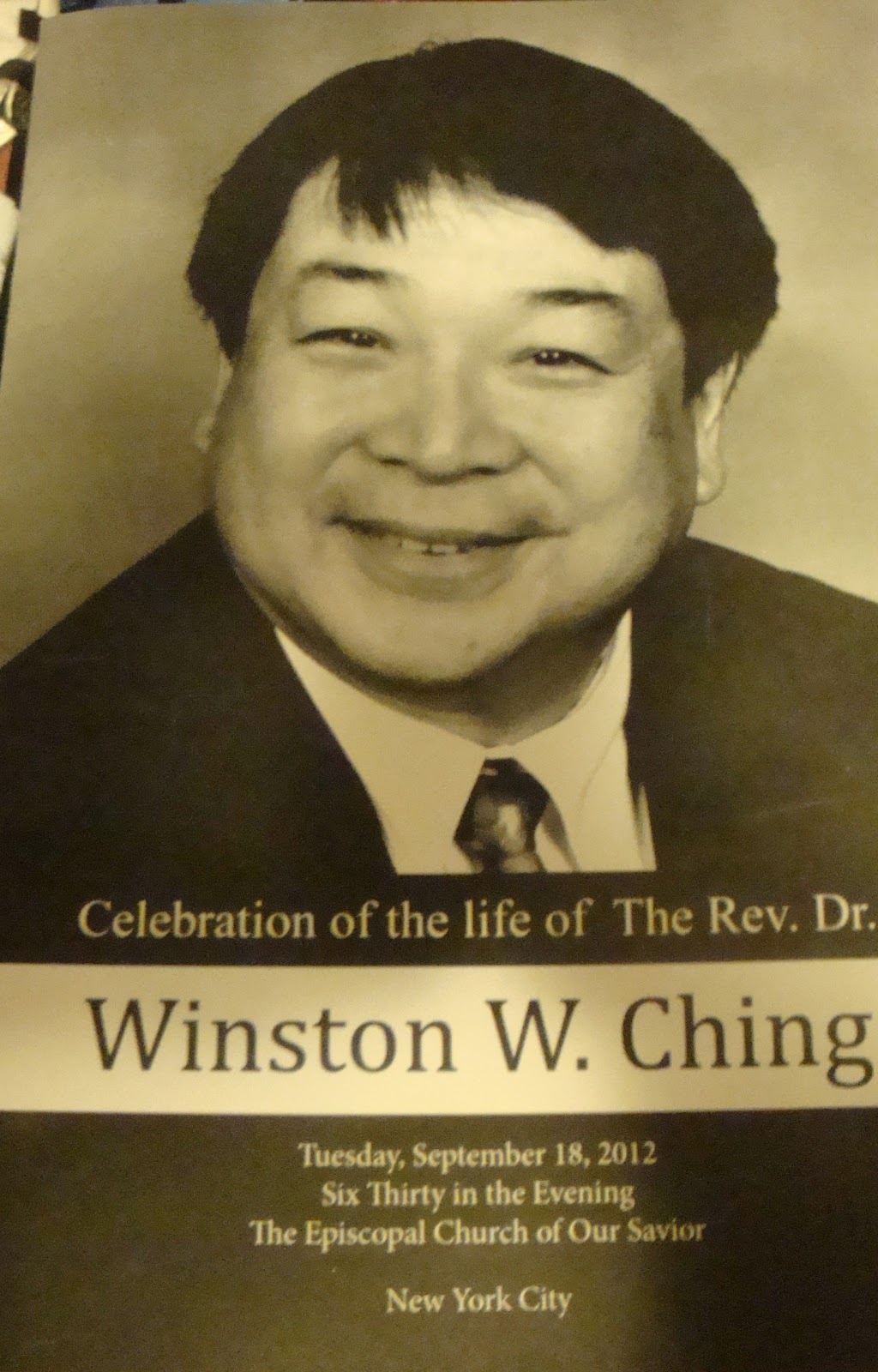 Travelin' Asian: WINSTON CHING: As Leader, as Episcopalian and As ...