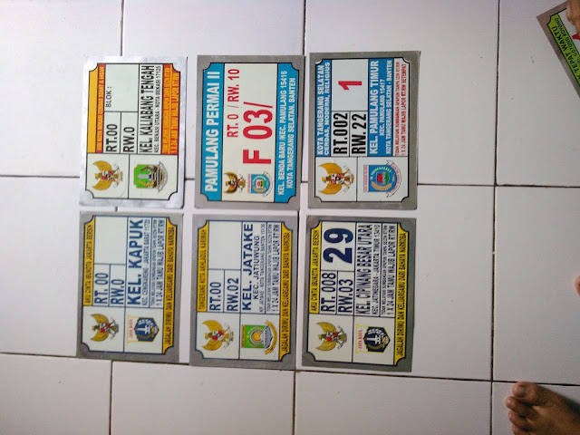 CONTOH PLAT NOMOR RUMAH ~ PERCETAKAN PLAT NOMOR RUMAH