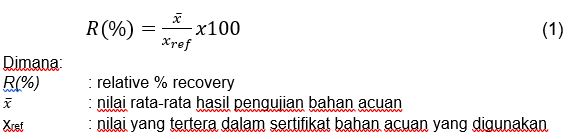 labkim: Menghitung Persen Recovery dengan Teknik Matriks Spike