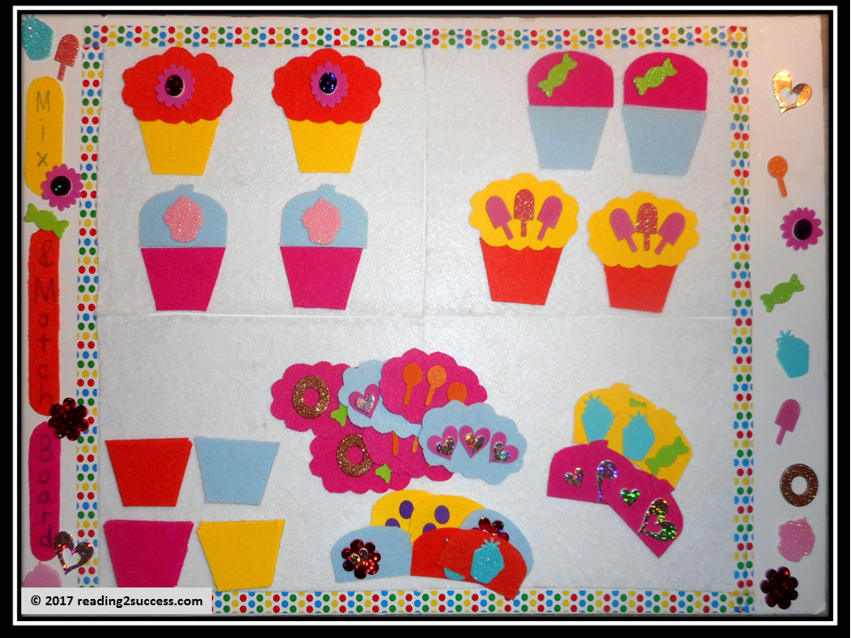 Reading2success: DIY Cupcake Mix & Match - Promotes Cognitive Development!