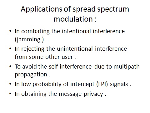 Spread spectrum modulation