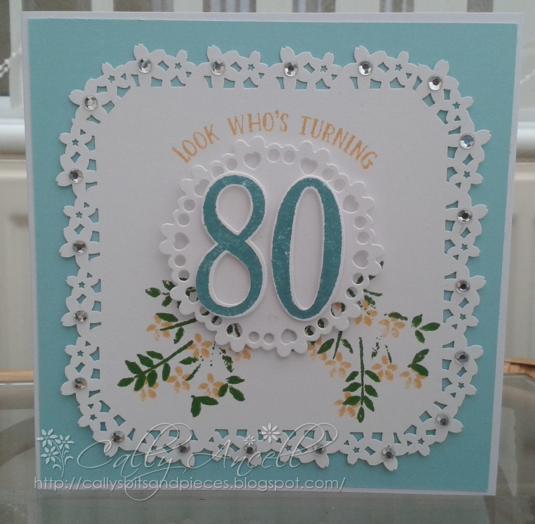 Cally s Bits Pieces 80th Birthday Card cally-s-bits-pieces-80th-birthday-card
