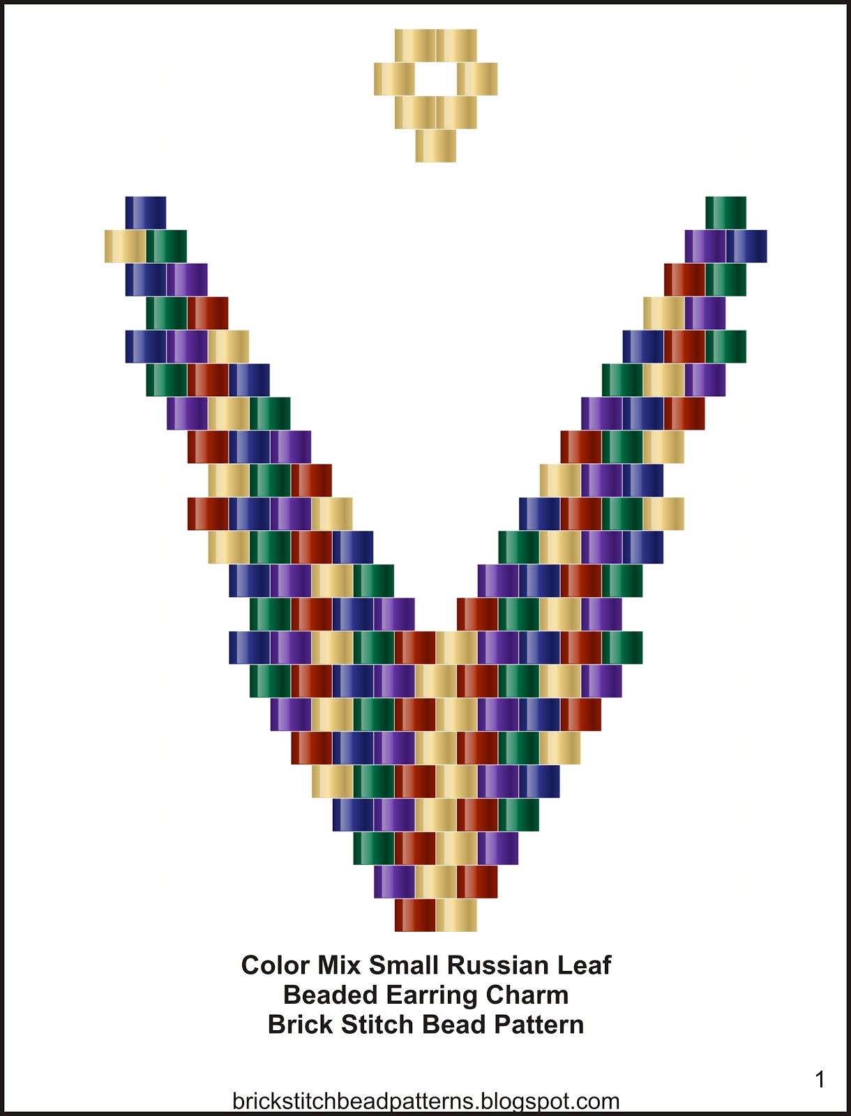 Brick Stitch Bead Patterns Journal: April 2017