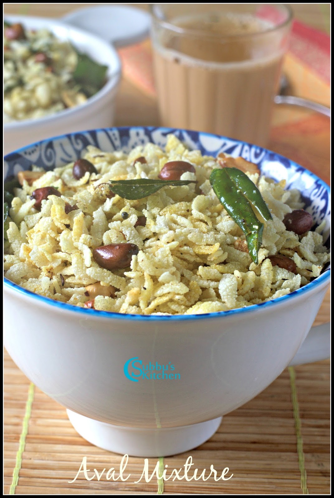 Poha Chivda Recipe | Aval Mixture Recipe - Subbus Kitchen