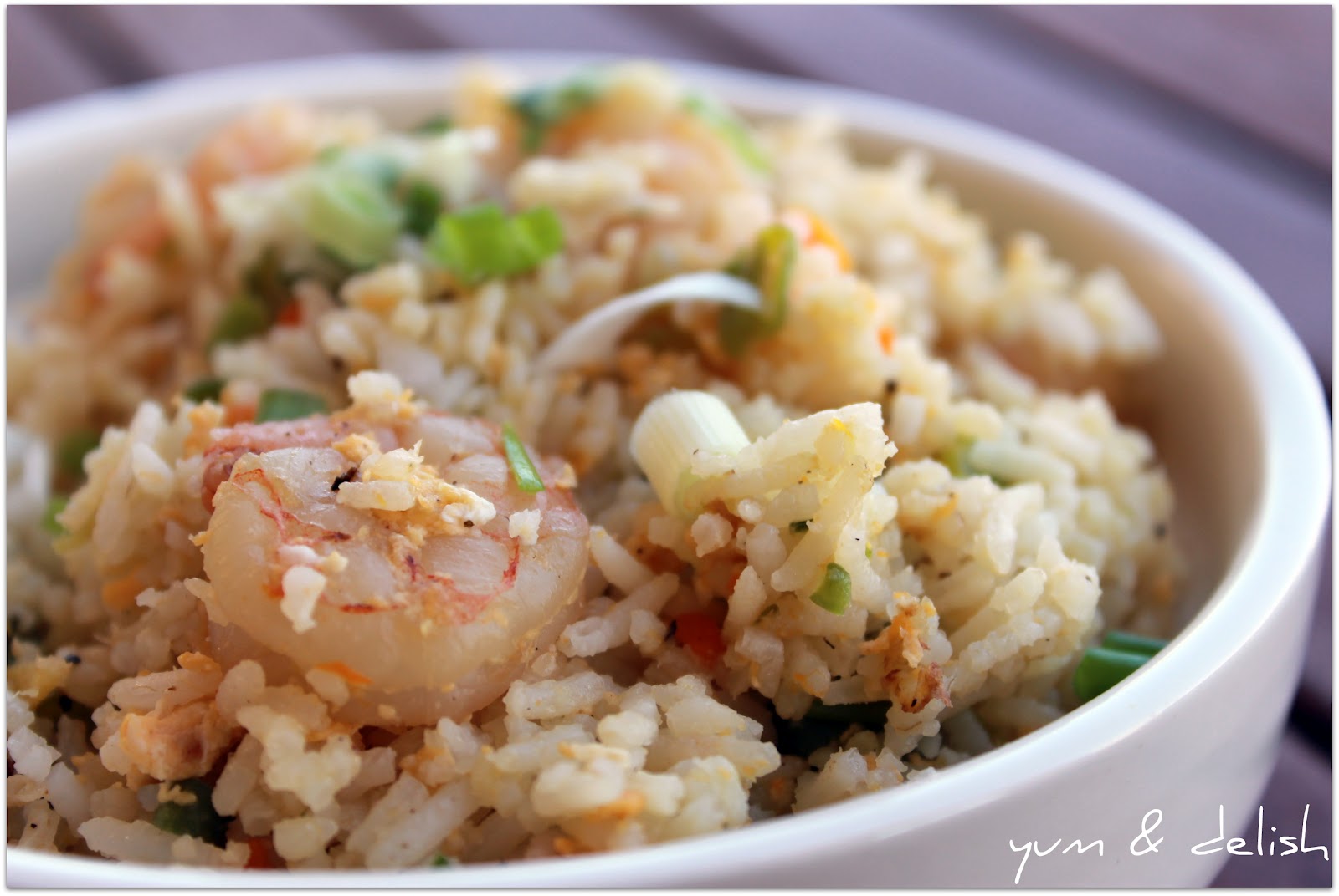Yum & Delish: Quick and Easy Prawn and Egg Fried Rice