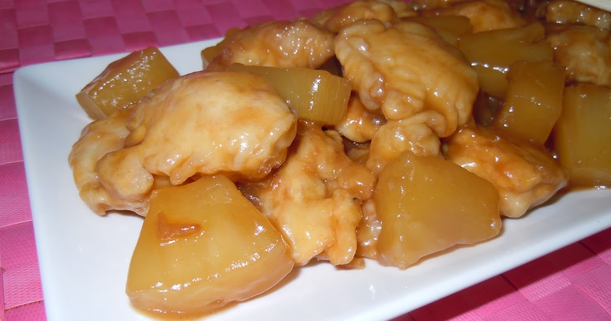 POLLO CON PIÑA ESTILO CHINO