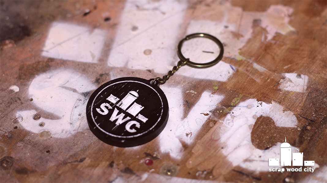 scrap wood city: How to make a custom wooden keychain on the CNC machine