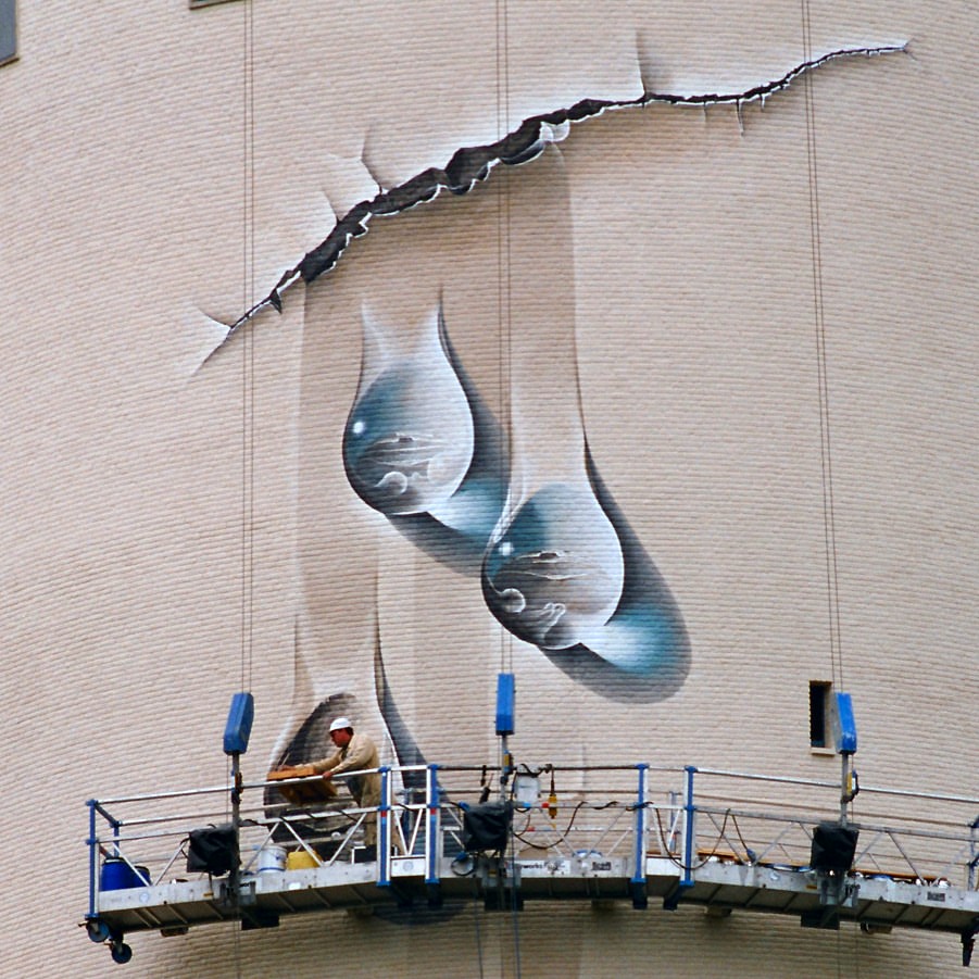 GRAFFITI COLLECTION IDEAS: 3D Graffiti Water Drops In The Lighthouse