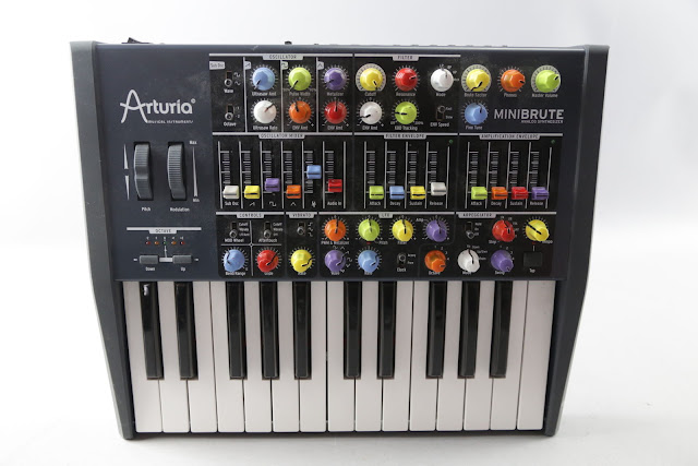 MATRIXSYNTH: Arturia Minibrute w/ Custom Candy Colored Knobs