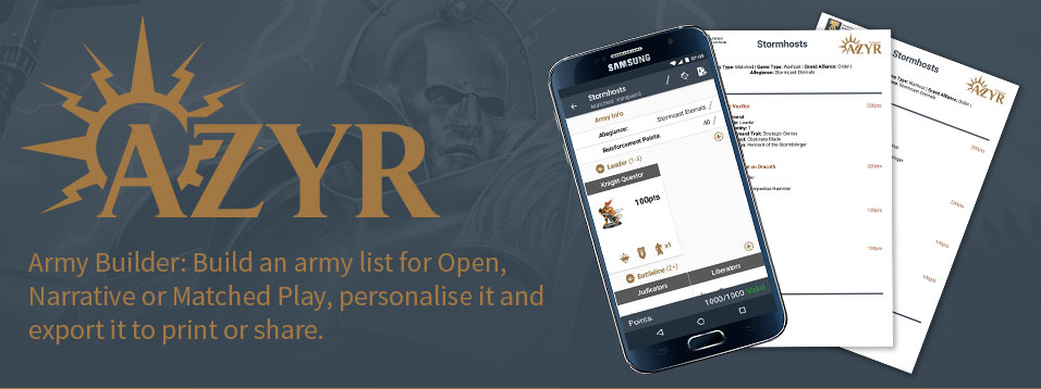 New Warhammer AoS Army Builder App- Subscription Service - Faeit 212