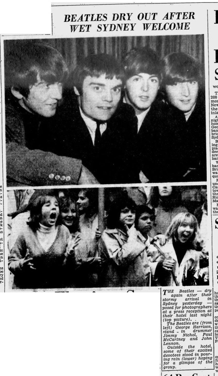 The Beatles In The News: The Beatles - The Age (Australia) June 12th 1964
