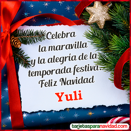 Feliz Navidad Yuli