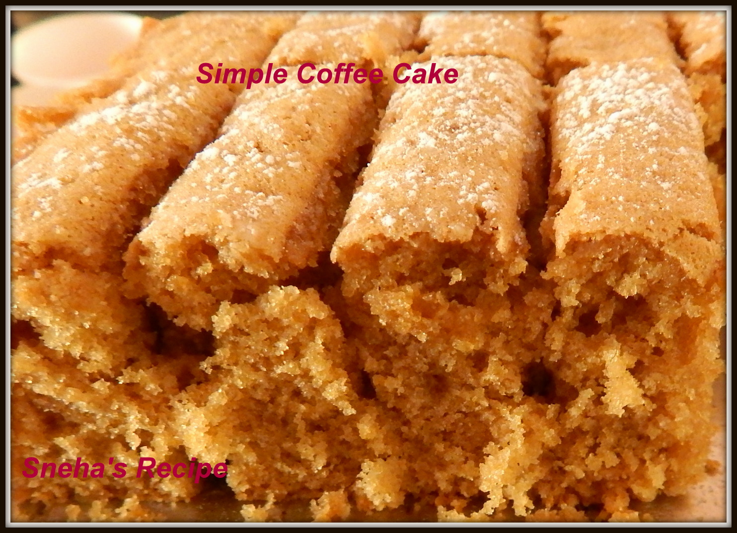 SIMPLE COFFEE CAKE - Sneha's Recipe