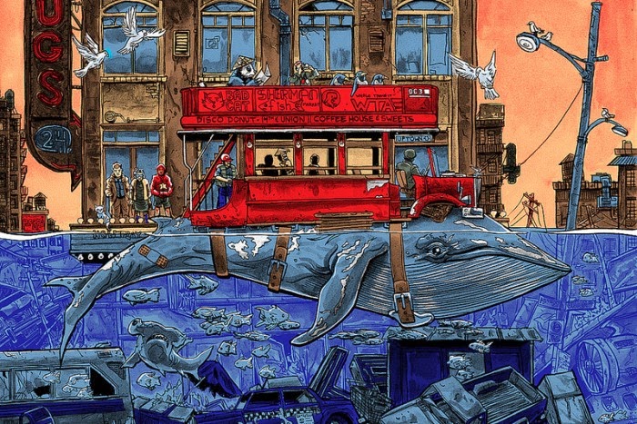 INSIDE THE ROCK POSTER FRAME BLOG: Tim Doyle New Sea Also Rises Prints ...